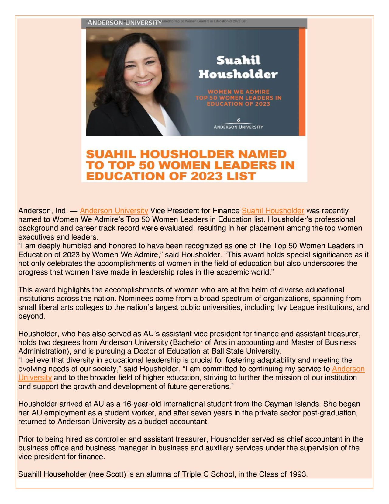 Alumni News - Triple C School